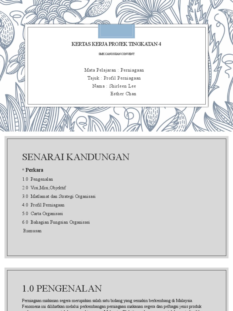 Kertas Kerja Projek Tingkatan 4 | PDF