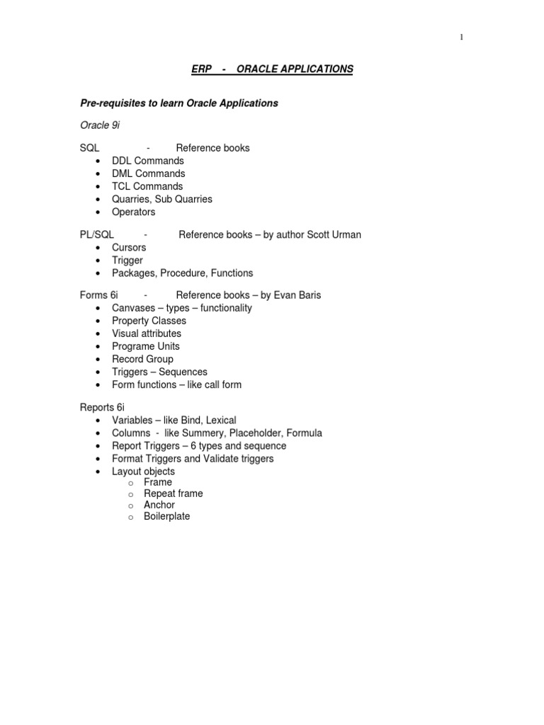 Oracleappstechdocument PDF | PDF | Pl/Sql | Parameter (Computer Programming)