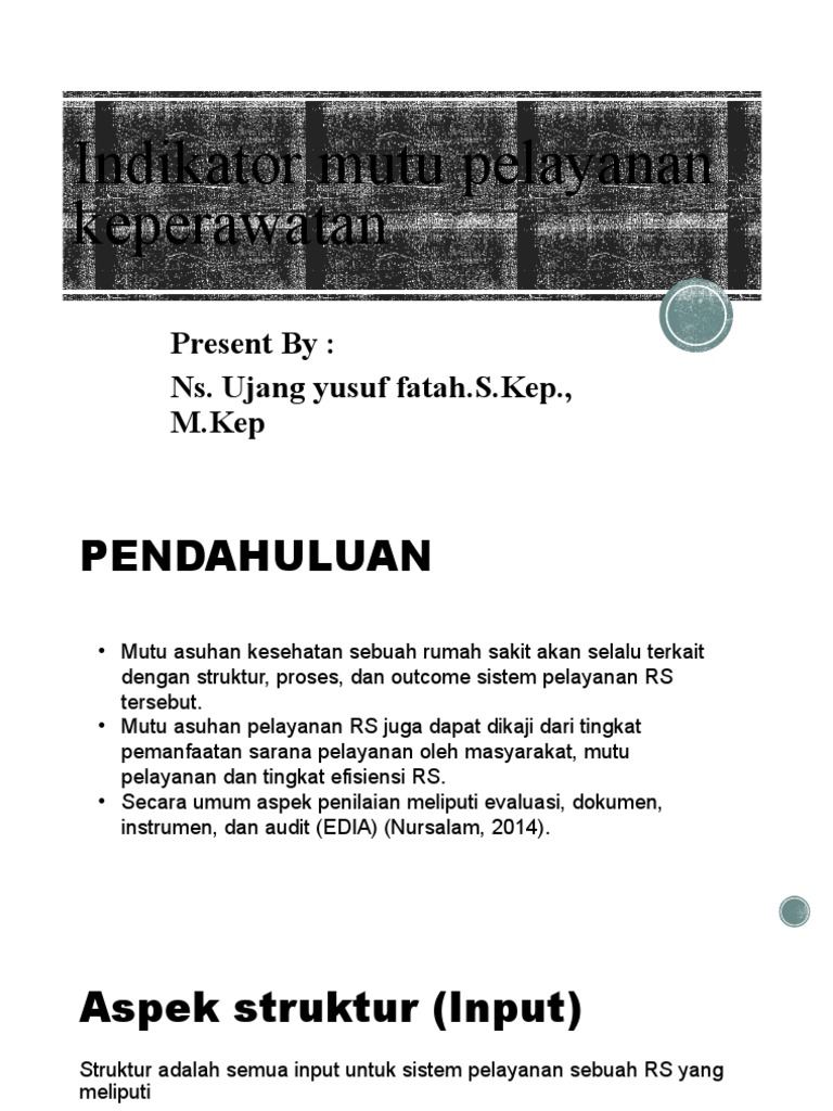 Indikator Mutu Keperawatan | PDF