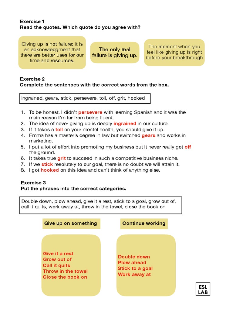 The Art of Giving Up - T | PDF