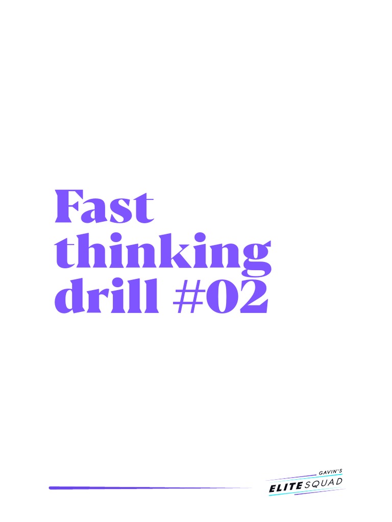Fast thinking drill focusing on common English present tense questions ...