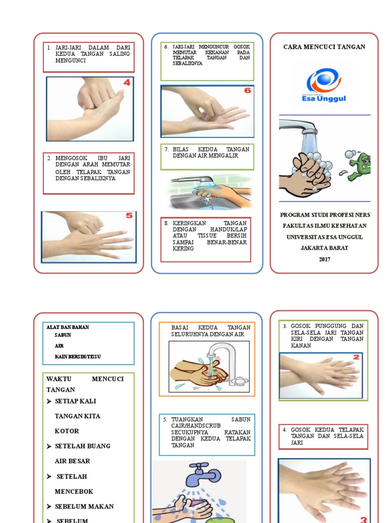 Cuci Tangan Leaflet | PDF