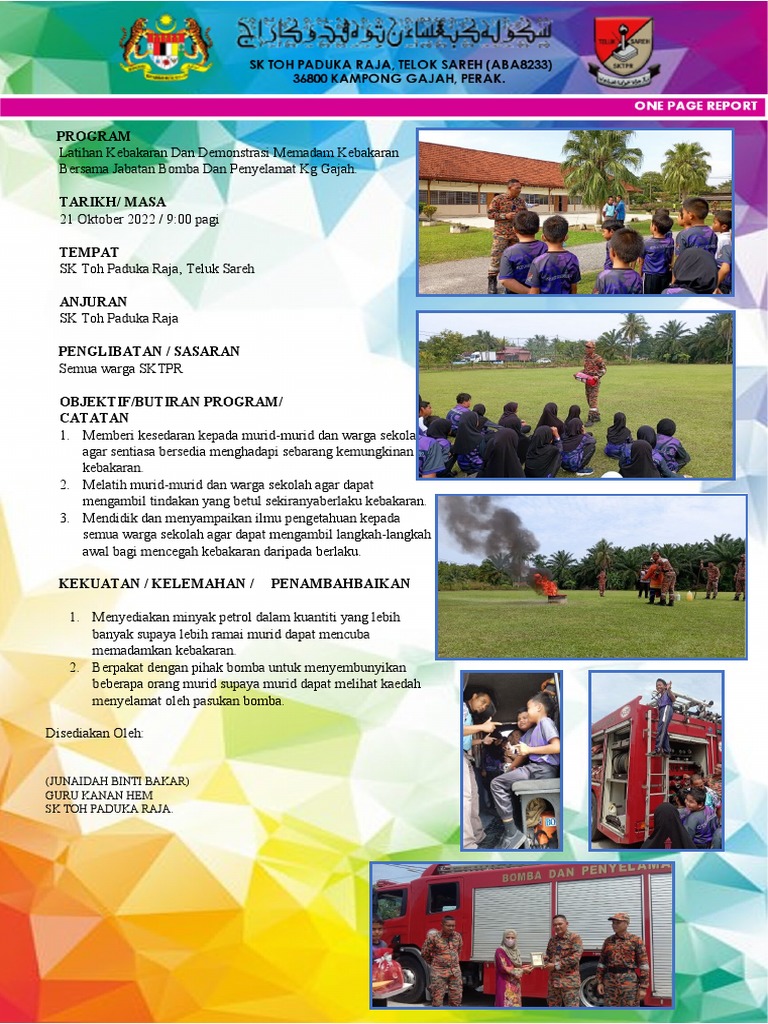 Opr Latihan Kebakaran | PDF