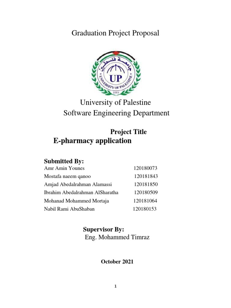 E-Pharmacy Application Project Proposal | PDF | Pharmacy | Personal ...