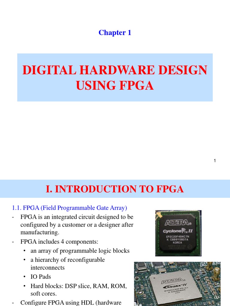 Chapter 1 | PDF | Field Programmable Gate Array | Logic Gate