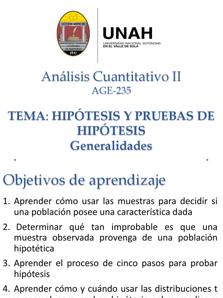 CAP 8 Prueba de Hipotesis Generalidades | PDF | Hipótesis | Prueba de ...