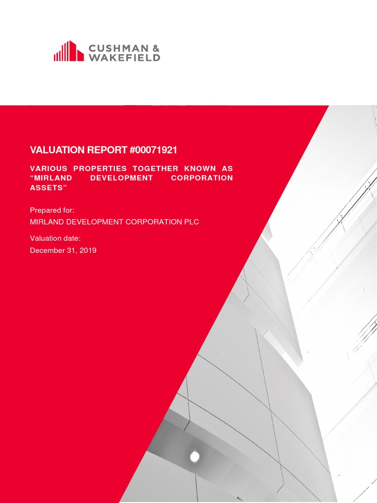 VALUATION REPORT #00071921: Various Properties Together Known As ...