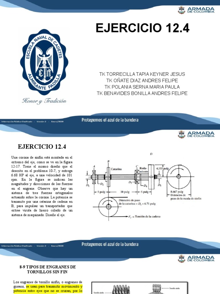 Ejercicio 12.4.2 | PDF | Engranaje | Bienes manufacturados