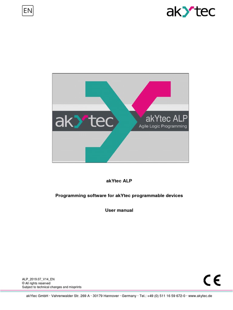 Programming Manual - akYtecALP - 2019.06 - V1.14 - EN | PDF | Computer ...