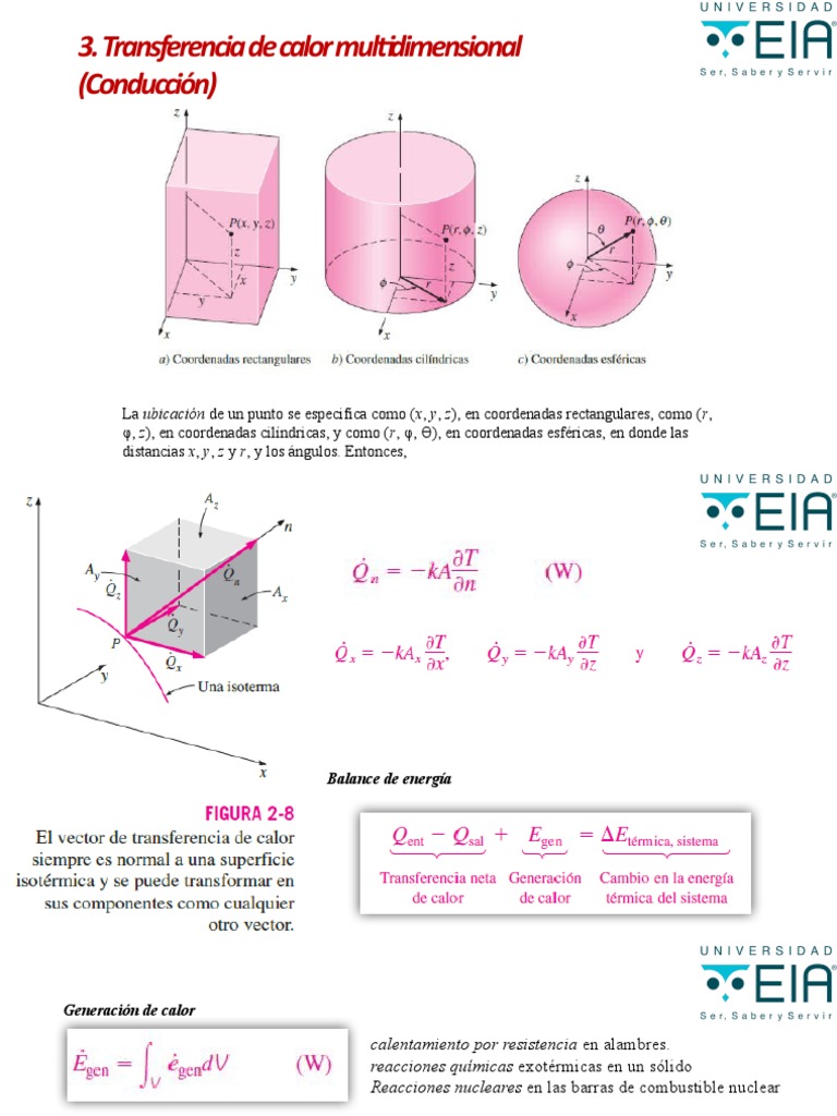 Clase 2 Ecuación Conducción Calor | PDF | Calor | Conduccion termica
