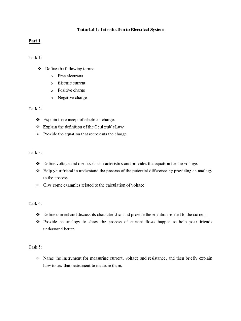 Tutorial 1 | PDF