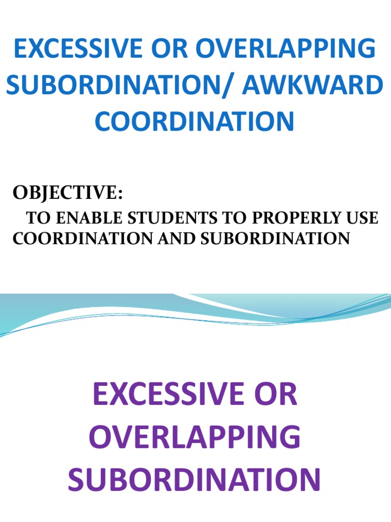 Mastering Coordination and Subordination | PDF | Sentence (Linguistics ...