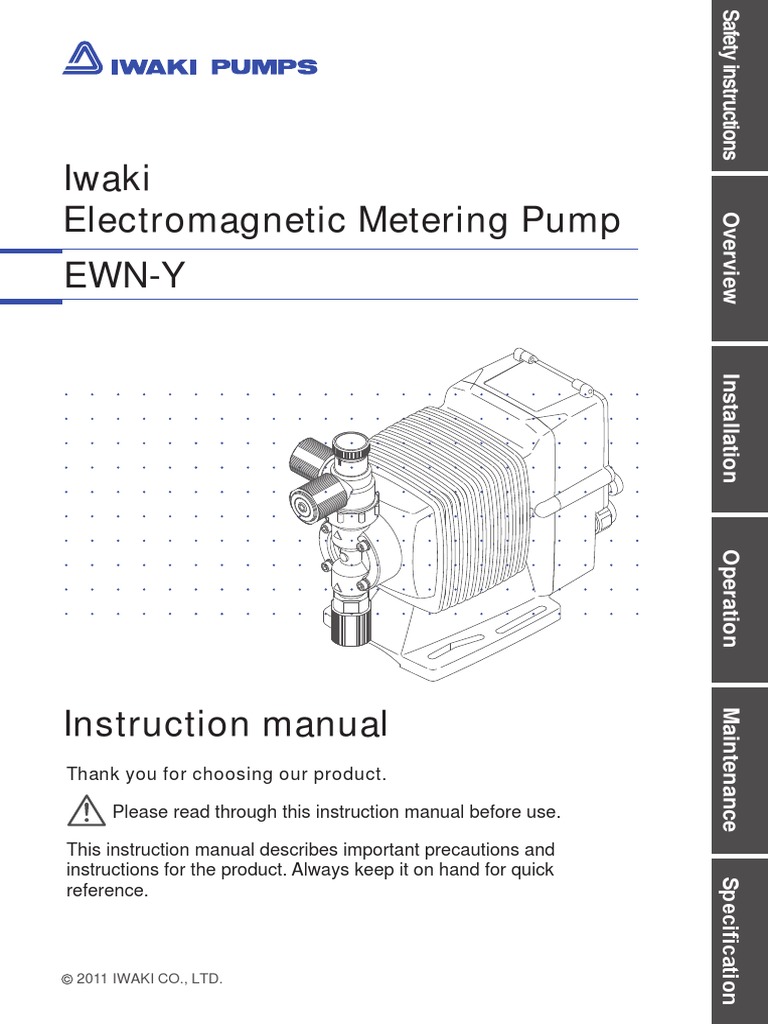 E00221 Ewn-Y Manual | PDF | Valve | Pump
