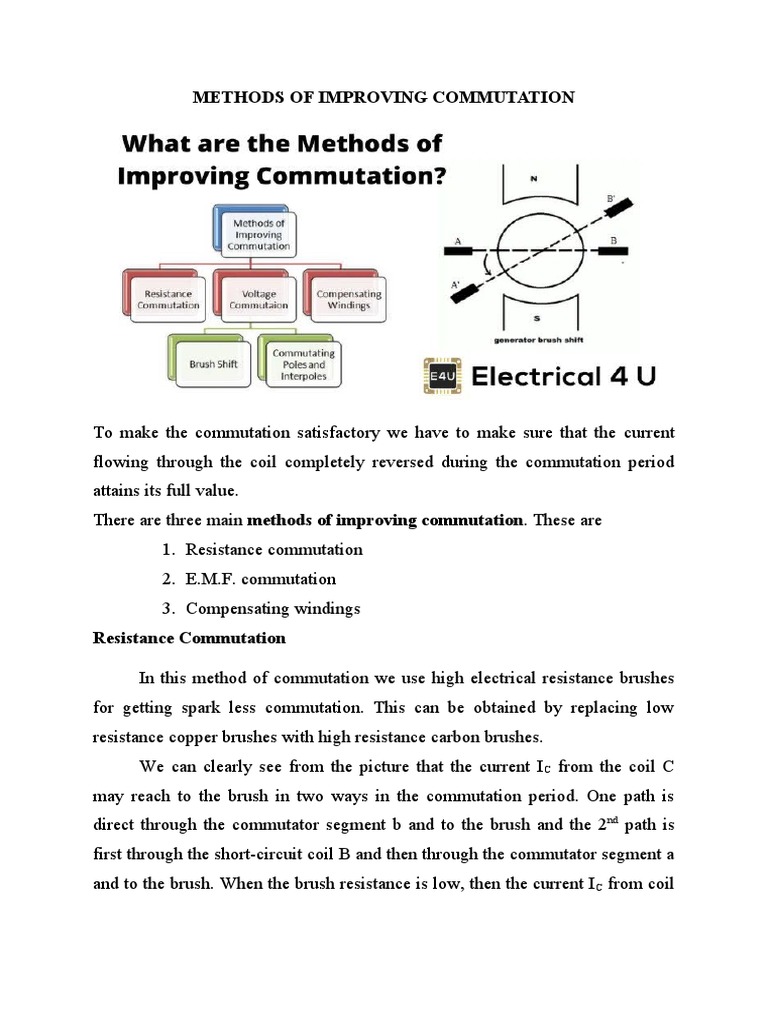 Methods of Improving Commutation | PDF | Inductor | Inductance