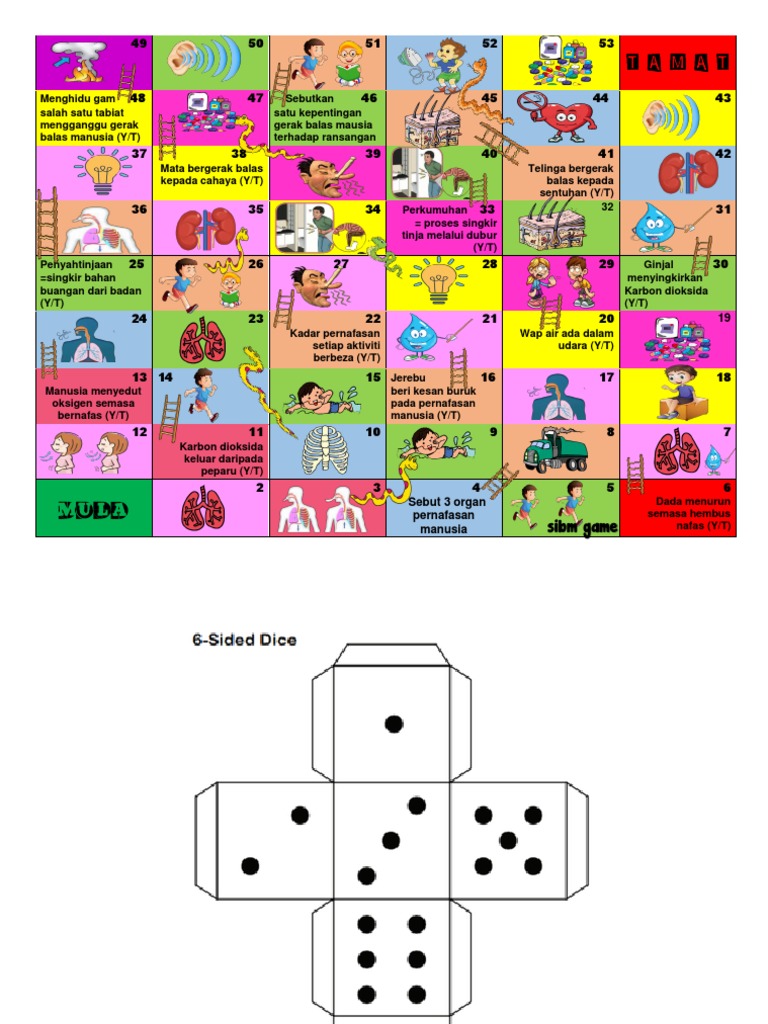 Cara Bermain Dam Ular dan Dadu | PDF