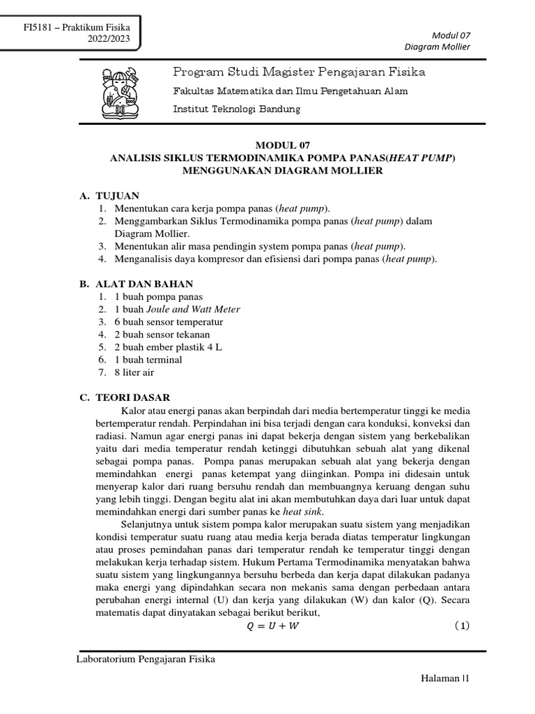 Modul 07 - Diagram Mullier | PDF