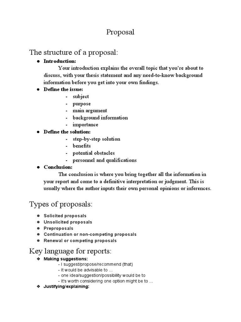 Proposal Structure Guide | PDF | International Student | Reason