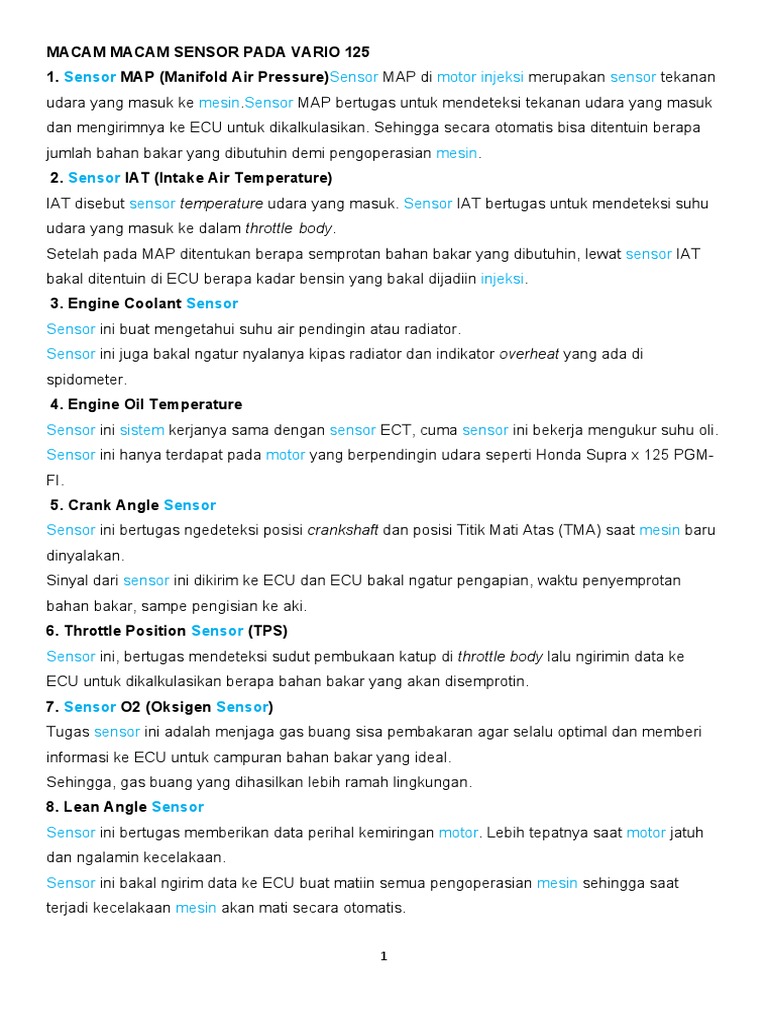 Macam Macam Sensor | PDF | Komputer | Teknologi & Rekayasa