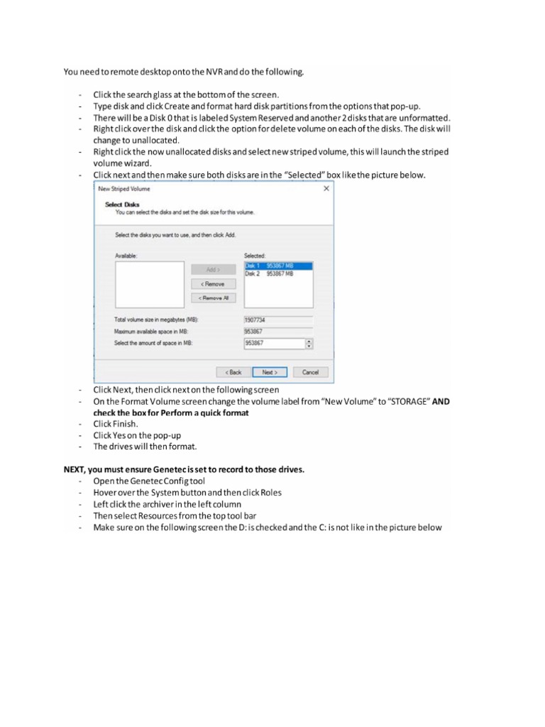 NVR HDD Instructions | PDF