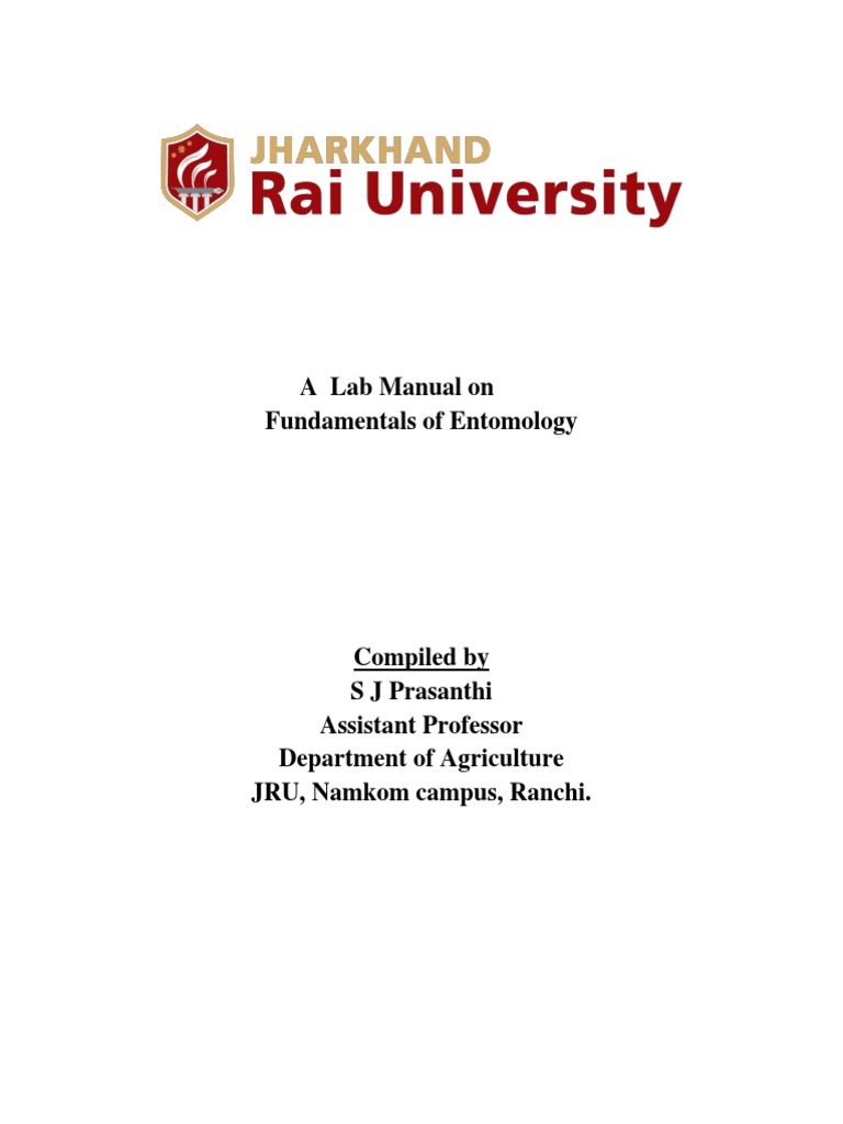 Entomology Lab Manual for Students | PDF | Insects | Zoology