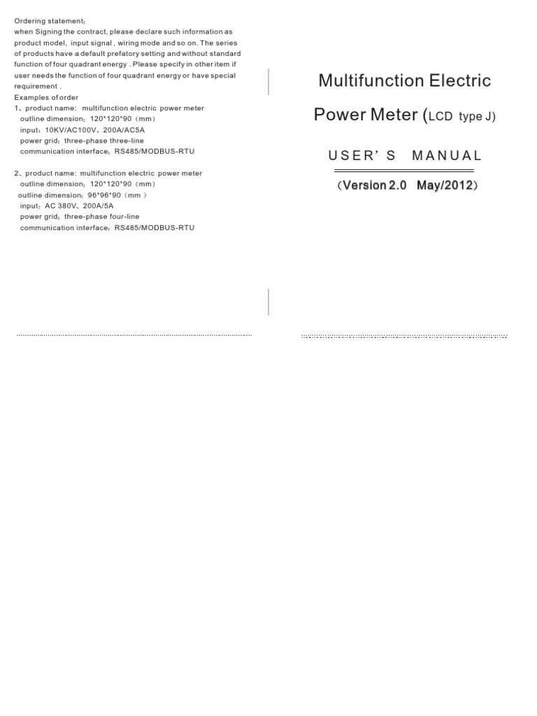User Manual | PDF | Power Supply | Ac Power