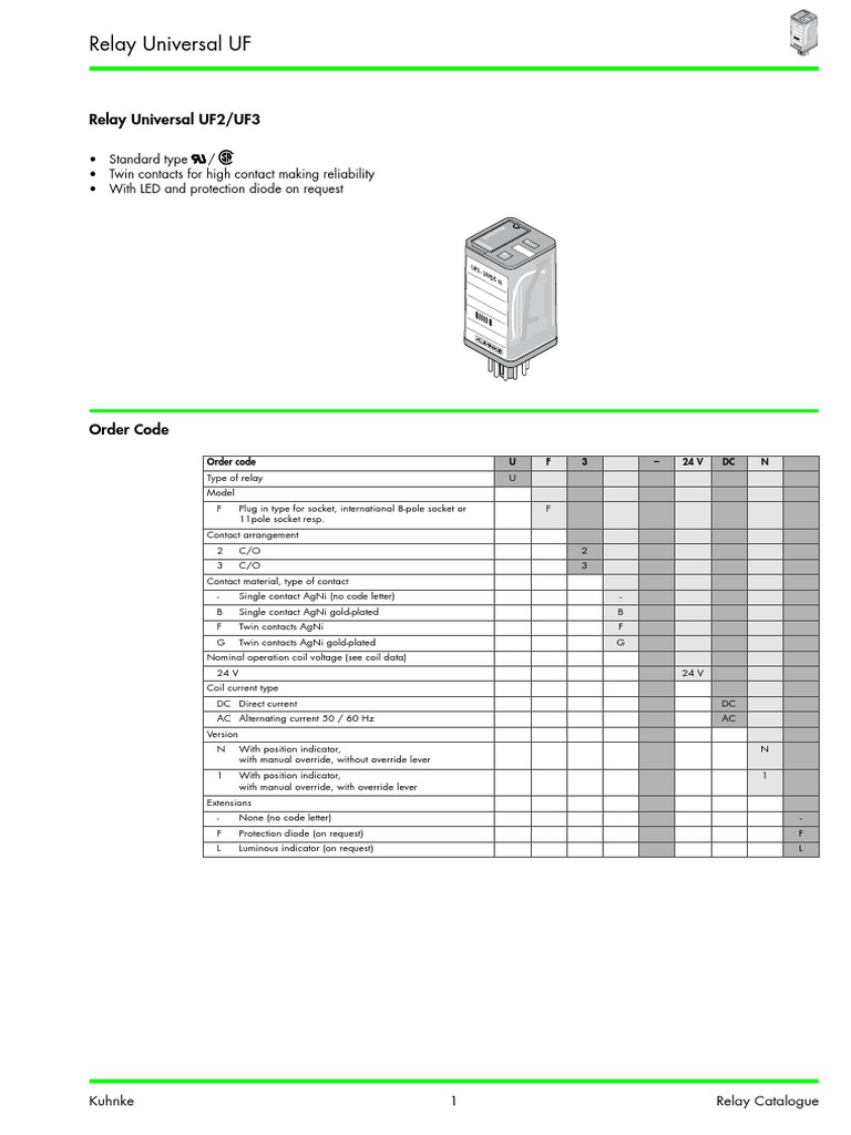 DSA0028996 | PDF | Relay | Alternating Current