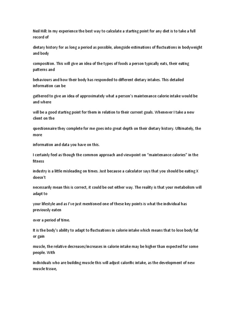 Neil Hill | Download Free PDF | Dieting | Weight Loss