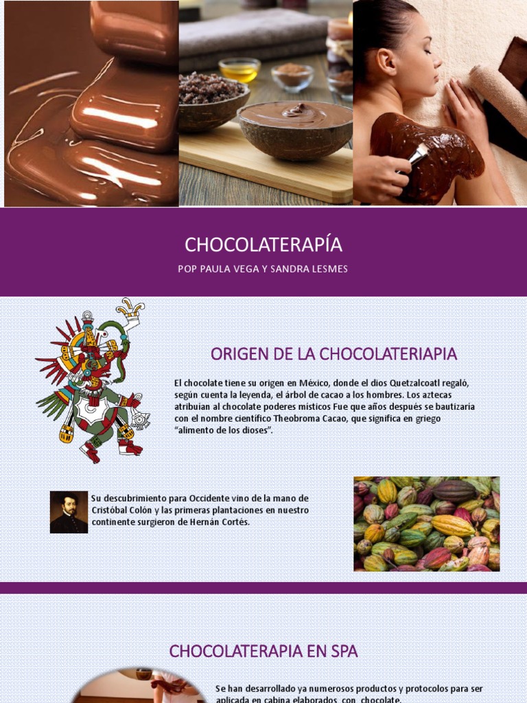 Presentacion de Chocolaterapia | PDF | Chocolate | Piel