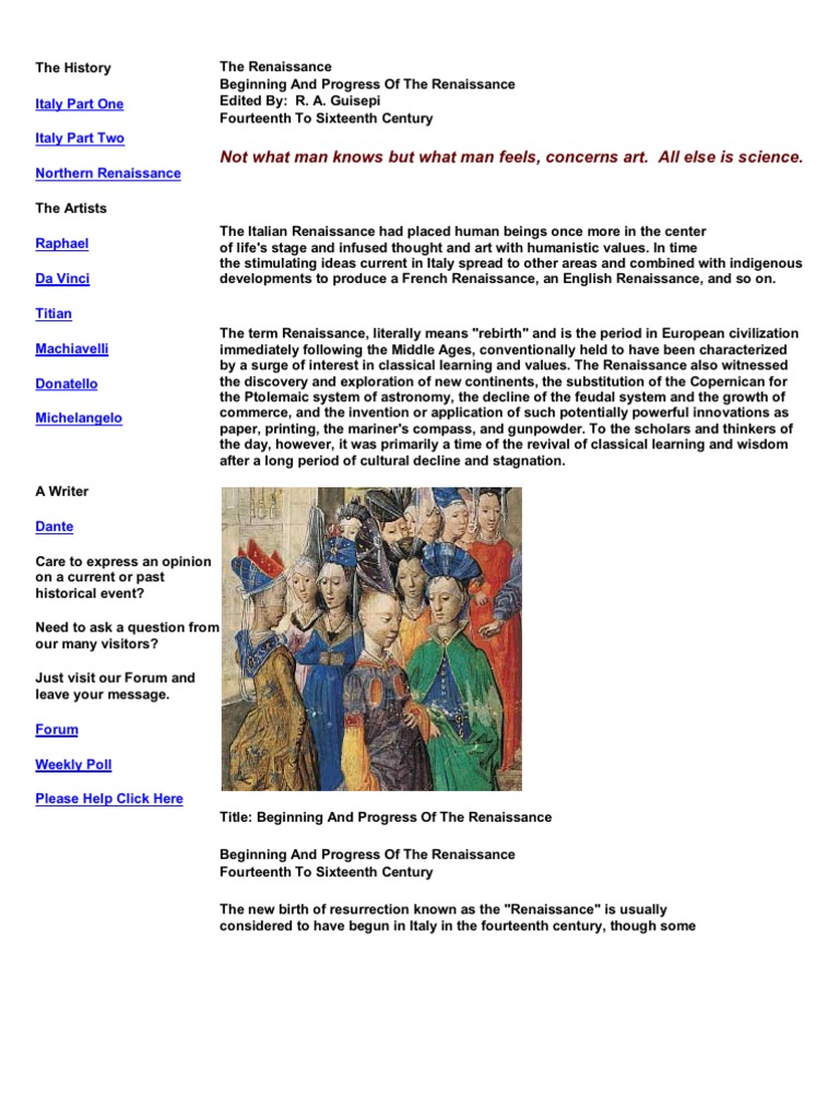 The History | PDF | Renaissance | Protestant Reformation