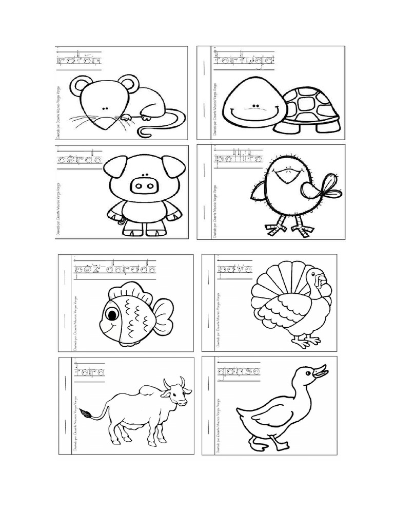 Animales para Colorar | PDF