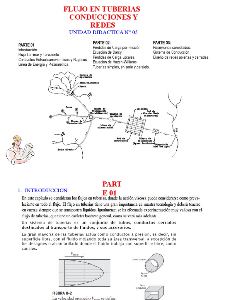 Flujo en Tuberias, Conducciones y Redes | PDF | Tubería (transporte de fluidos) | Rieles