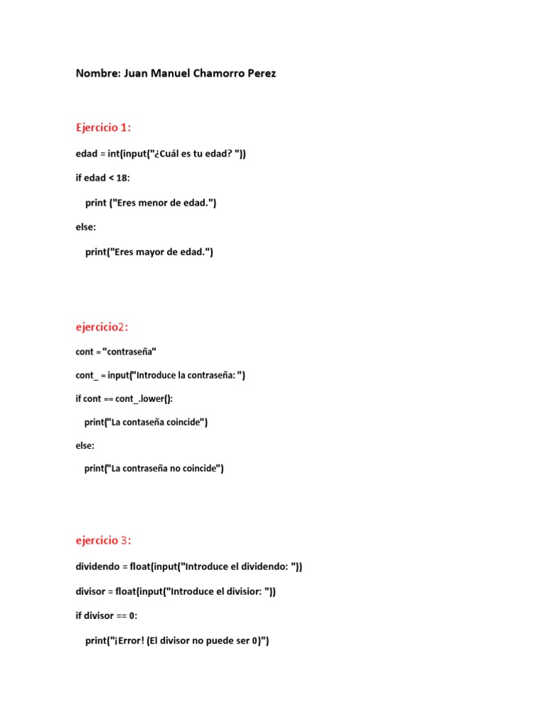 Codigos Python JuanChamorro | PDF