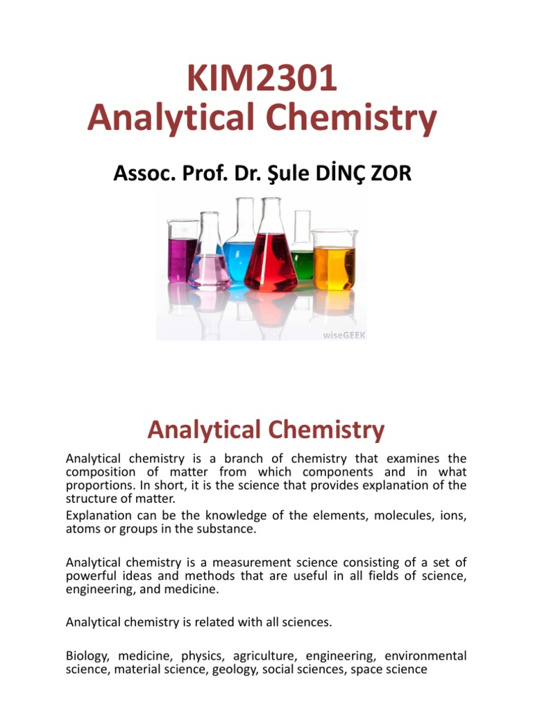 Introduction To Analytical Chem | PDF | Mole (Unit) | Analytical Chemistry