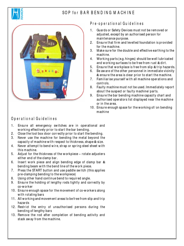 Bar Bending Machine | PDF | Machines | Sheet Metal