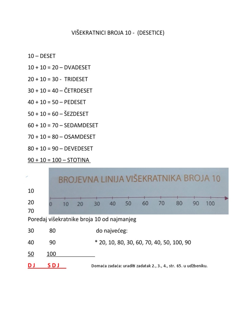 VIŠEKRATNICI BROJA 10 | PDF