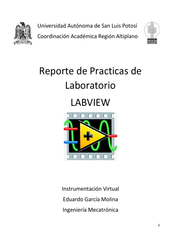 Reporte de Prácticas LabVIEW | PDF | Informática