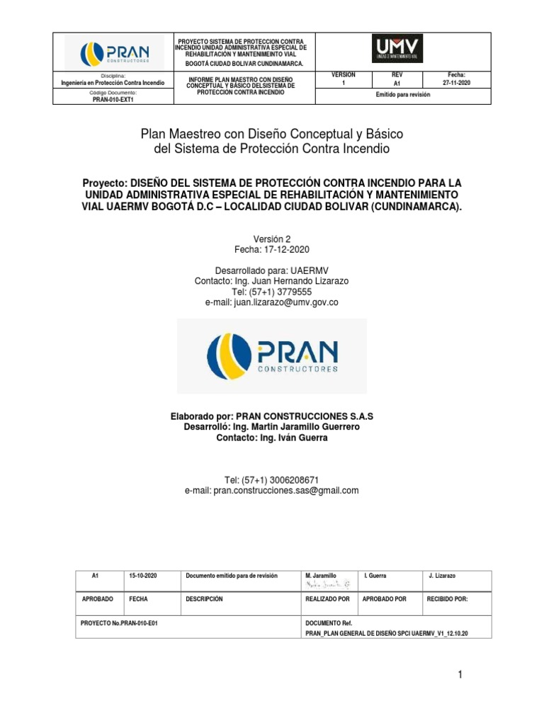 Pran - Plan Maestro Con Disen - o Conceptual y Ba Sico - Spci-Uarmv | PDF | Diseño | Ingeniería
