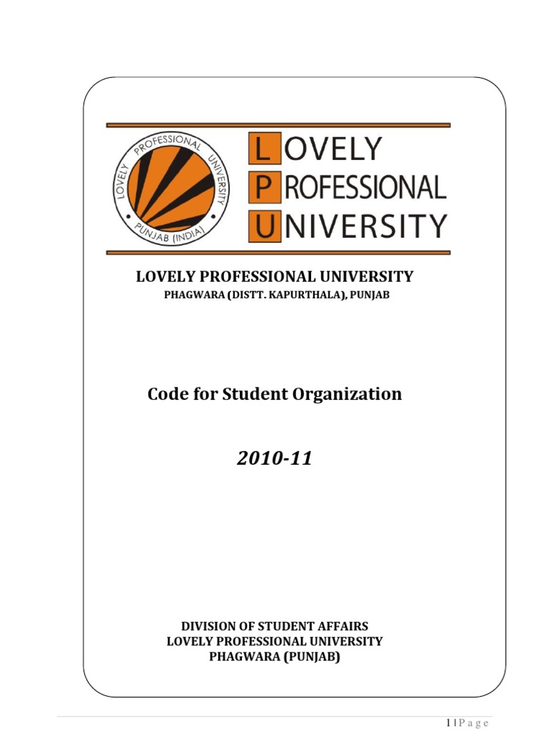 Student Organizations Code Overview | PDF | Repeal | Appeal
