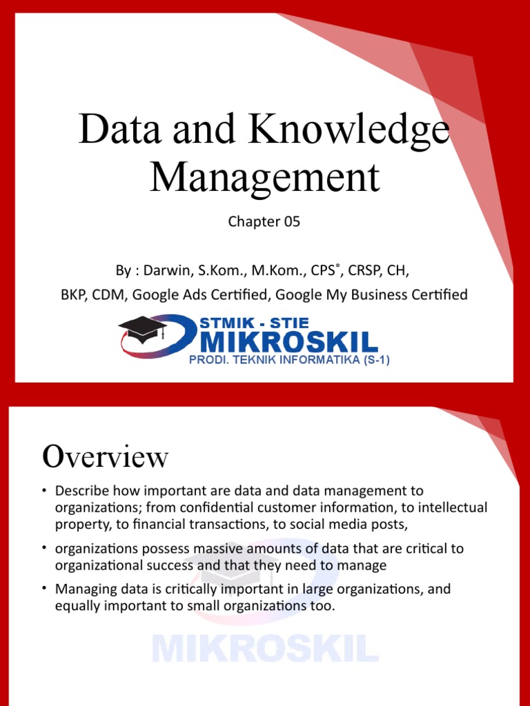 Bab 05 Manajemen Data Dan Pengetahuan Pdf Data Warehouse Big Data