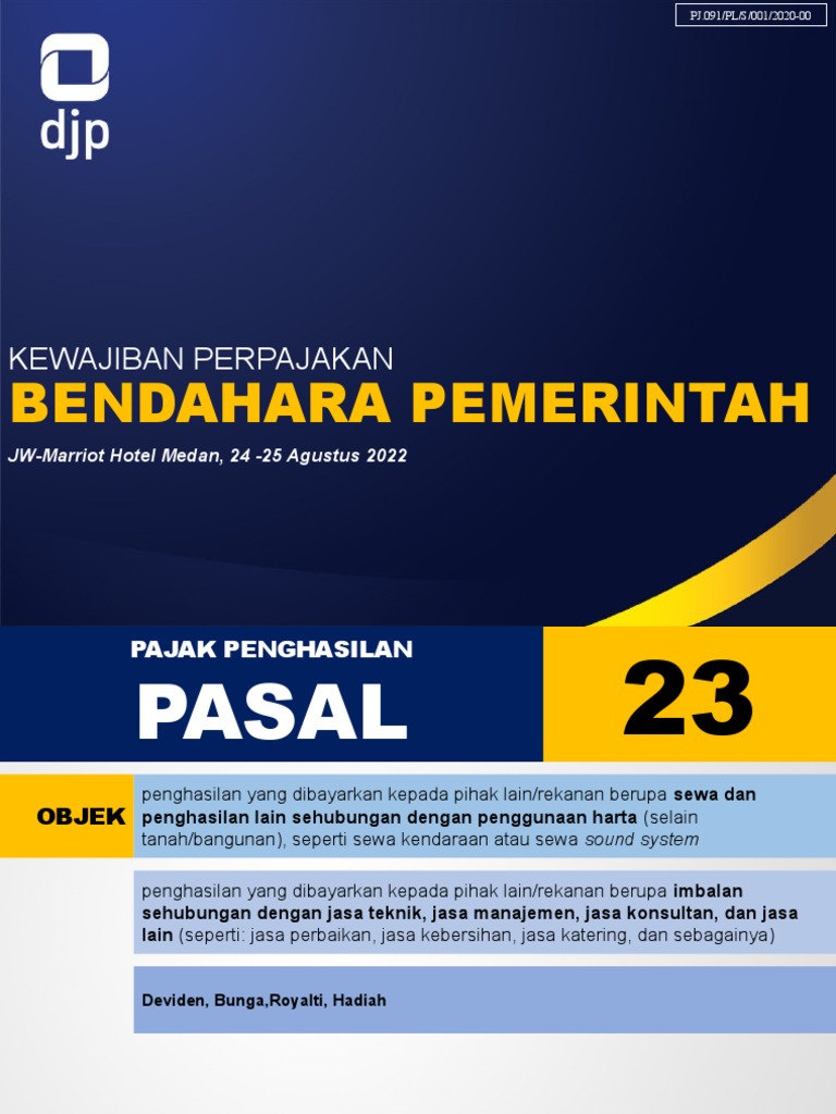 PPH Pasal 23 | PDF | Pengelolaan Keuangan & Uang