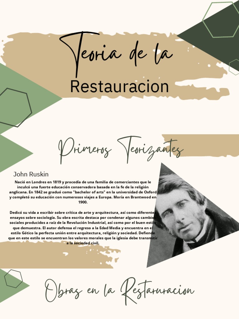 Restauración John Ruskin | PDF