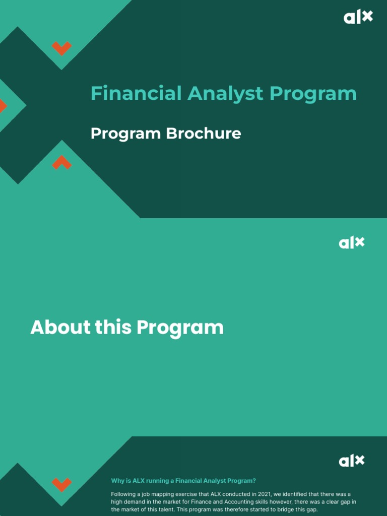 FA Program Brochure | Download Free PDF | Financial Analyst | Valuation ...