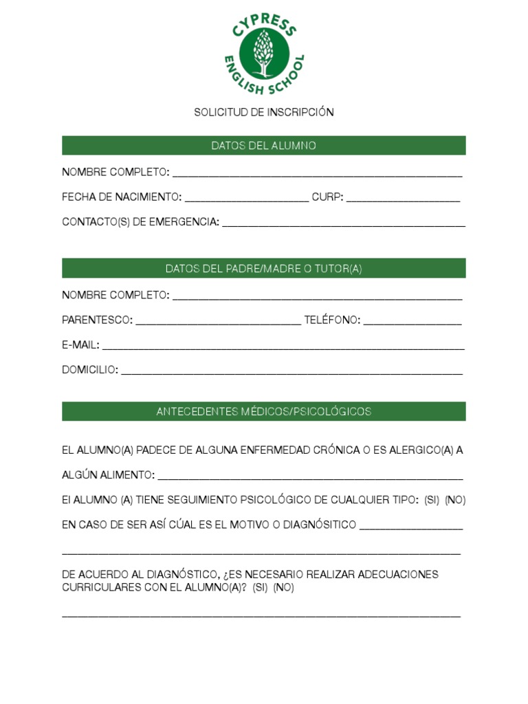 Inscripción Cypress | PDF