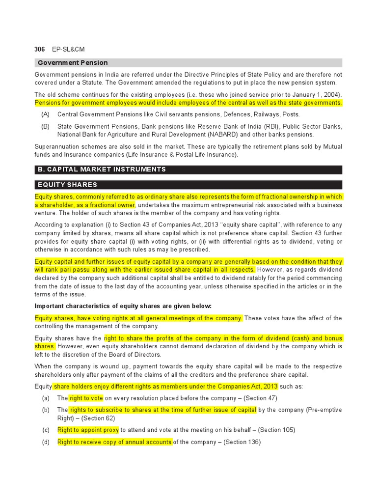 Securities Market Instruments | PDF | Bonds (Finance) | Option (Finance)