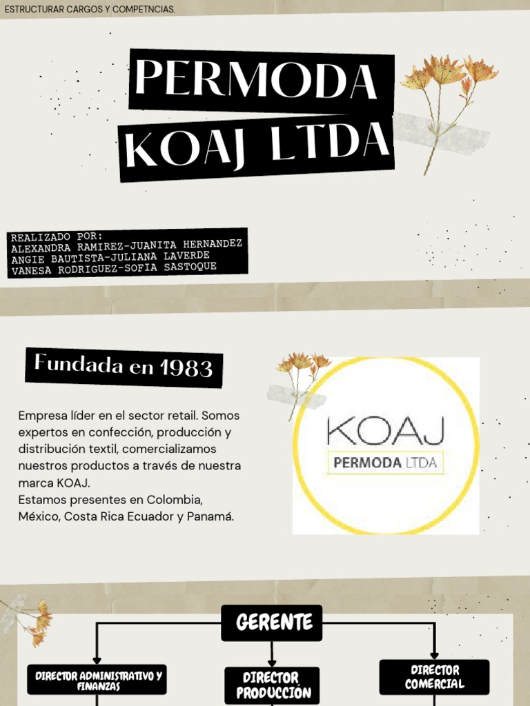 Koaj - Permoda Ltda. | PDF | Planificación | Logística