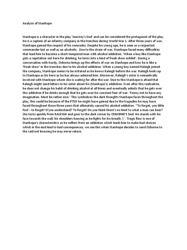 Analysis of Stanhope | PDF | Poetry | Classics