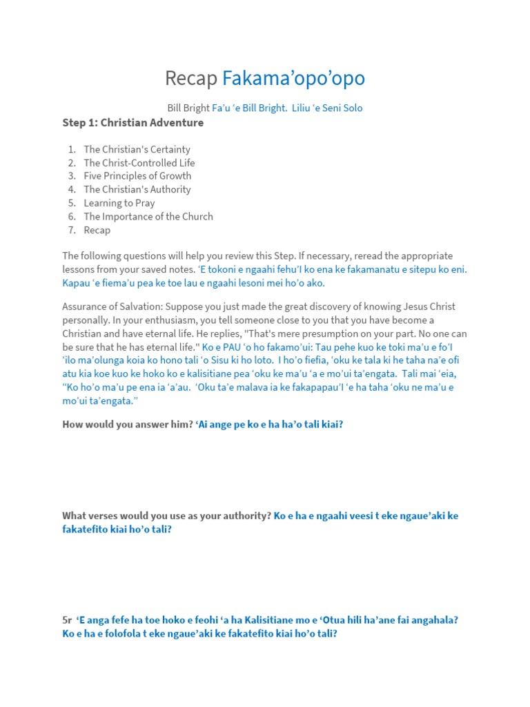 Christian Adventure Recap and Insights | PDF | Religious Belief And ...