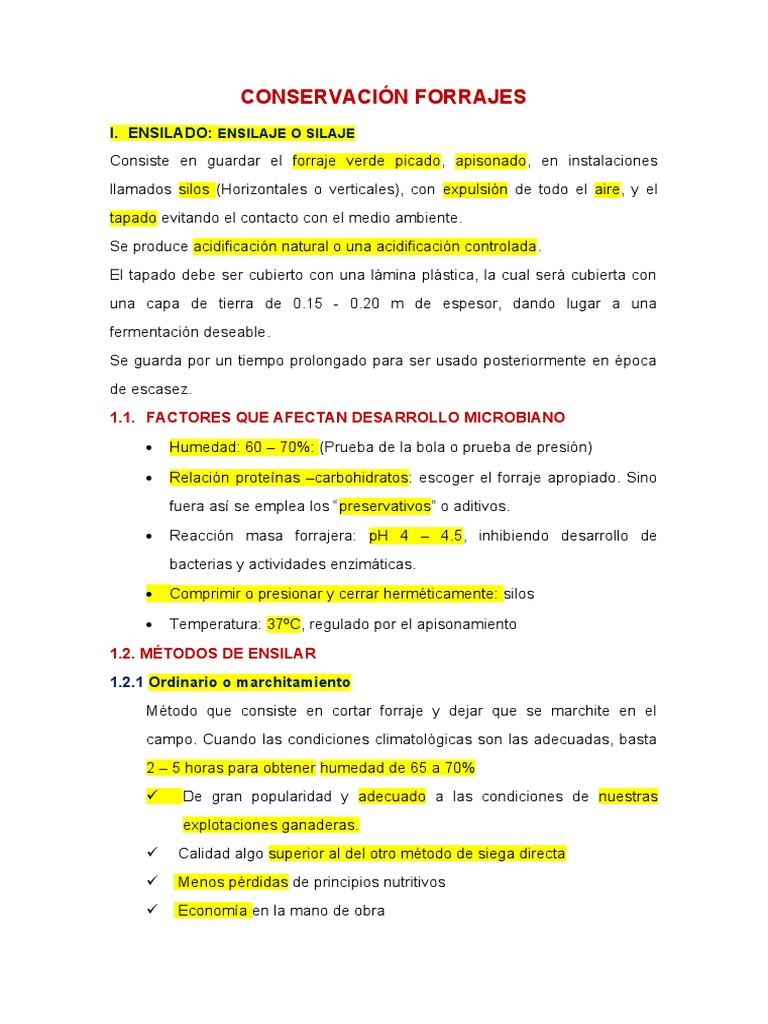 Guía de Conservación de Forrajes | PDF | Heno | Agricultura