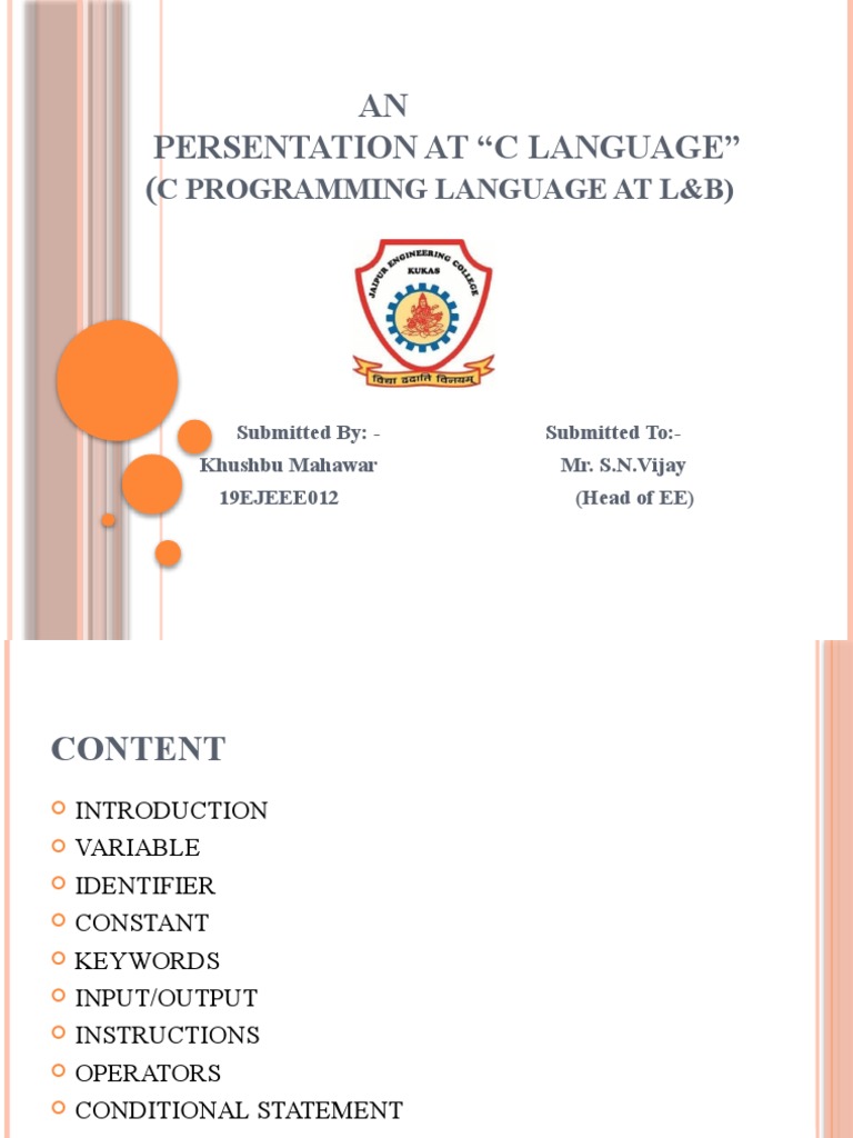 C Programming Language Pdf Variable Computer Science Computer Program