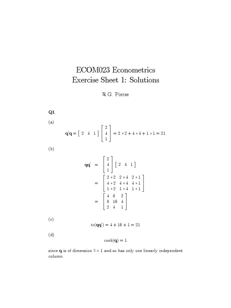 Ec 1 Xs | PDF | Mathematical Concepts | Functions And Mappings